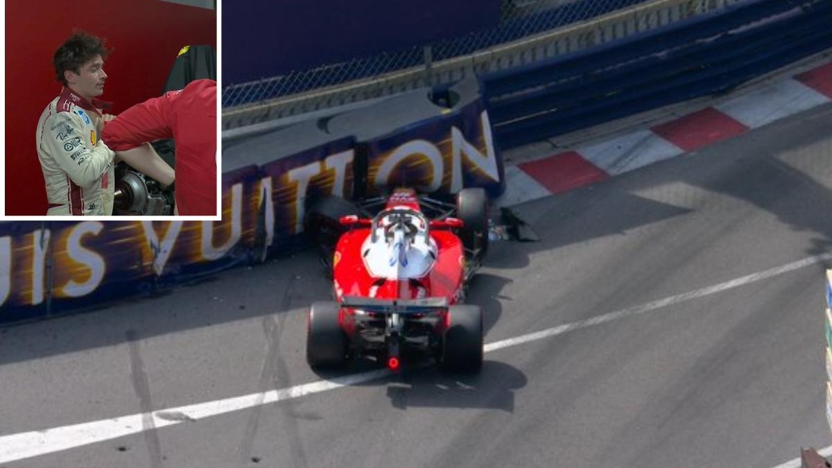 Heartbreak for Leclerc: Ferrari Driver Crashes Out of Monaco GP ...