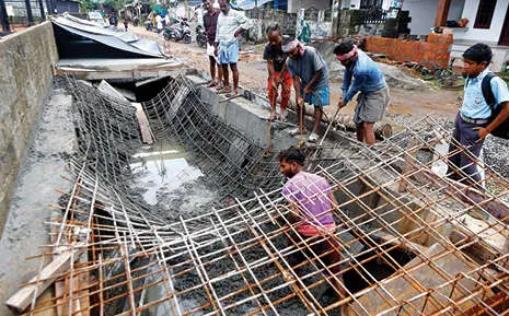 Construction slab collapses at senior citizens' park project in ...