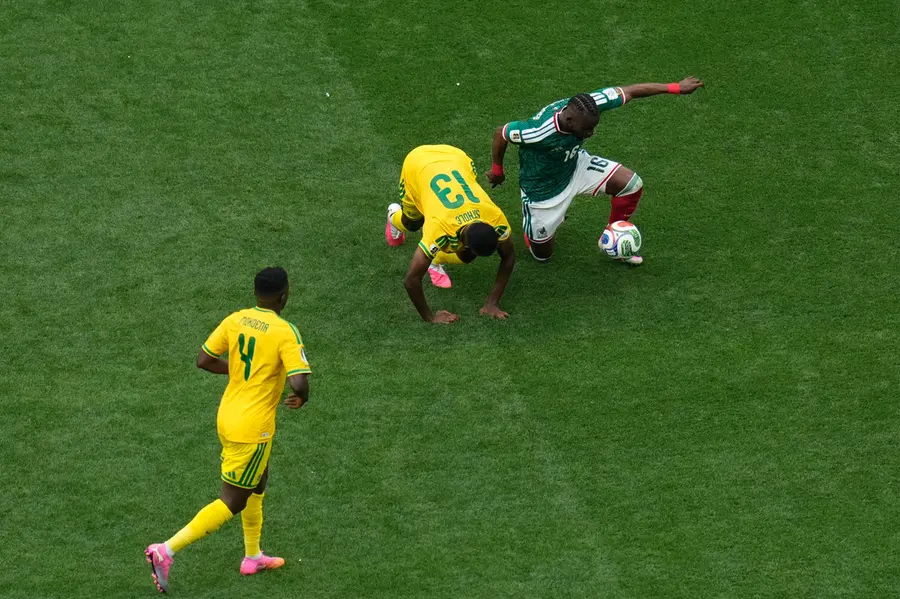 First yellow, first red! Yaya Sithole makes unwanted World Cup history ...